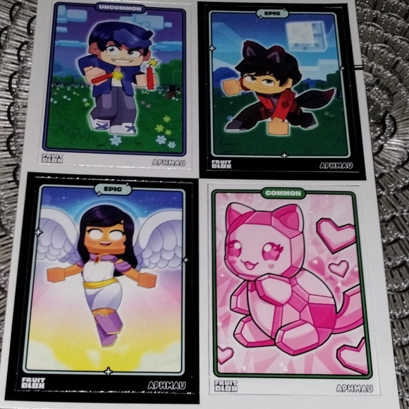 Aphmau | Toys | New Set Of 4 Aphmau Meemeow Collectors Trading Cards ...